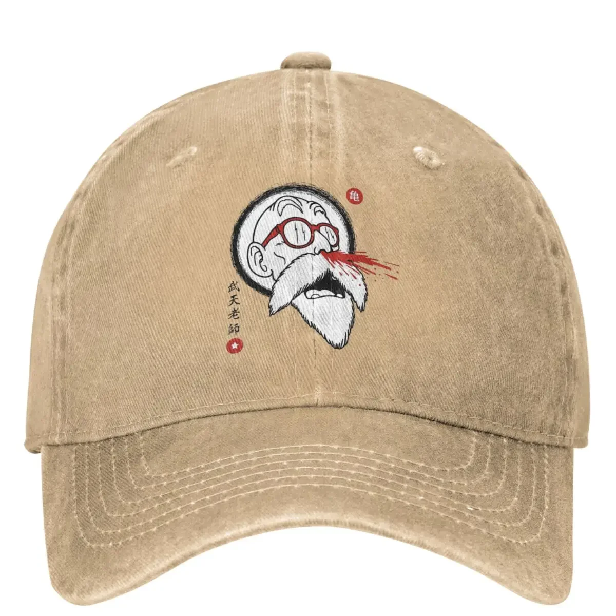 Classic-Master-Roshi-Nosebleed-Baseball-Caps-Men-Cotton-Washed-Anime ...