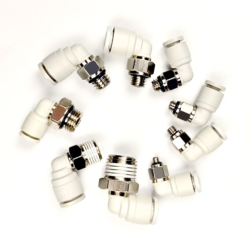 Pneumatic connector mini tracheal quick plug PL2/3/4/5/6-M3/M4/M5/M6/M7 ...