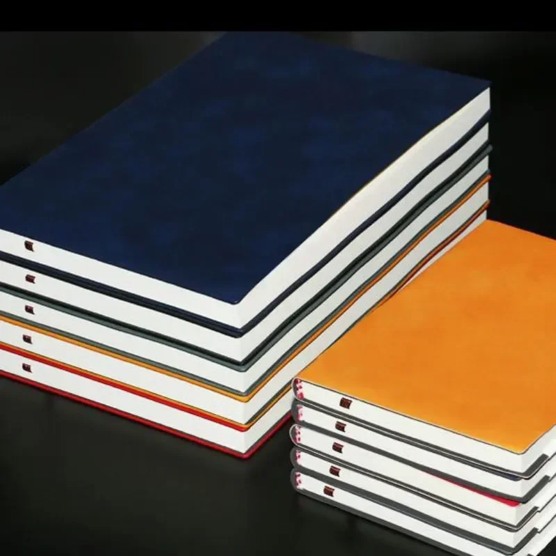 Super-Thick-Soft-Leather-A5-Journal-Notebook-School-Office-Meeting ...