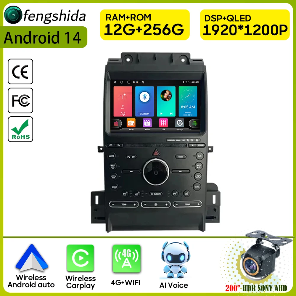 Car-Radio-Carplay-For-Ford-Taurus-2011-2016-Navigation-GPS-Android-Auto ...