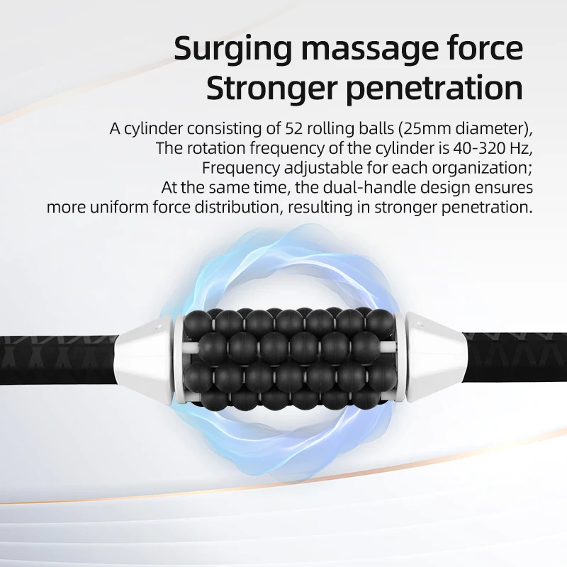 360 Rotating High Frequency 70W Rechargeable Fascia Roller Machine ...