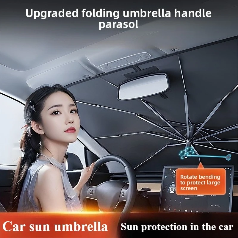 Car Sunshade Windshield Umbrella Car Front Sun Shade Parasol Foldable ...