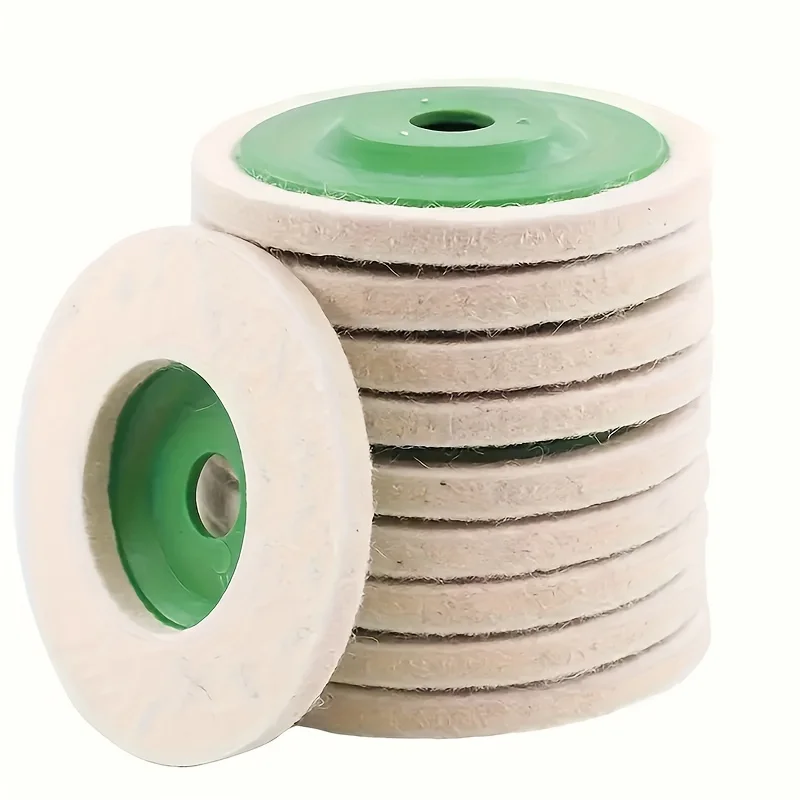 3/6/10mirror polished wool wheel grinding wheel, beveled wool polishing ...