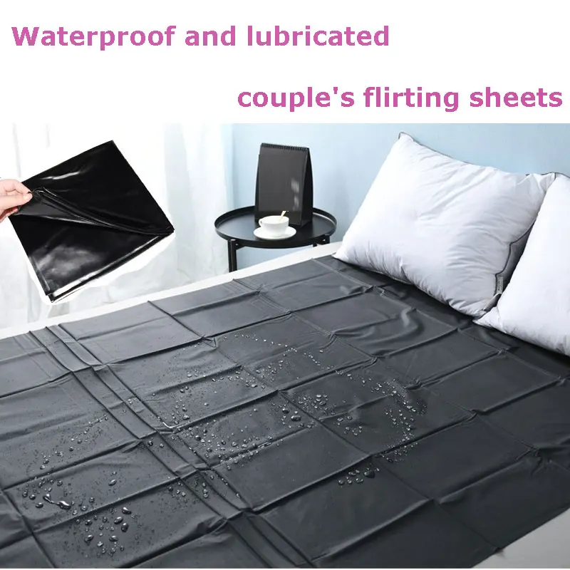 Soft And Comfortable Black BDSM Waterproof Lubricated Fetish Sex Sheets ...