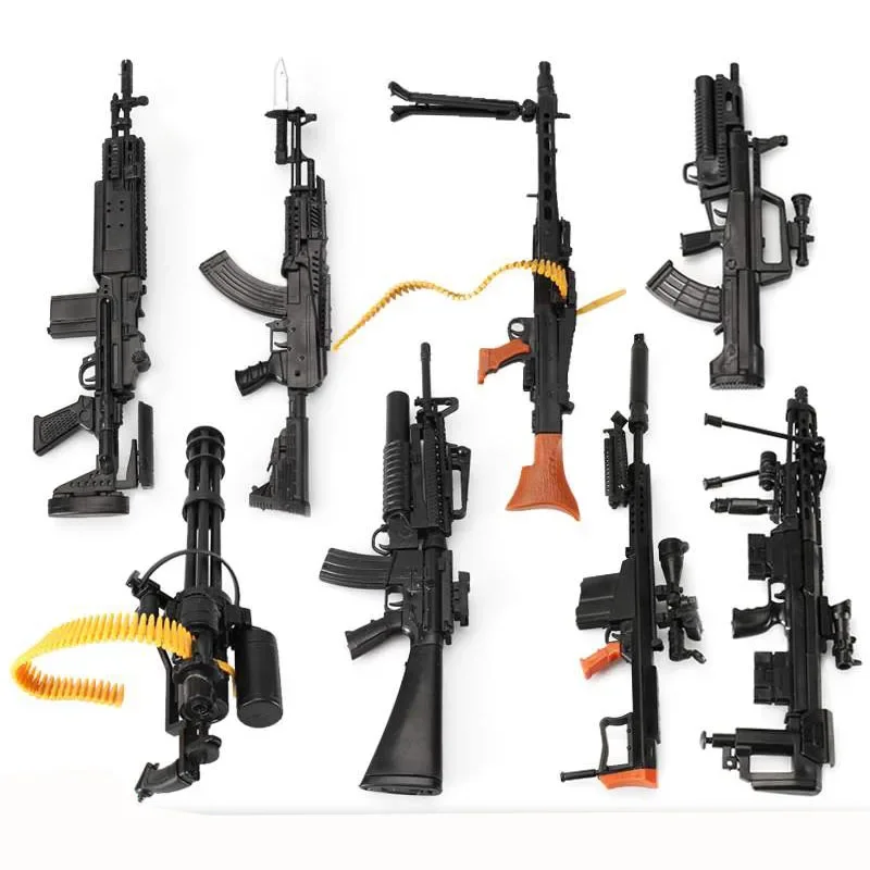 8Pcs-set-1-6-4D-Gun-Model-Plastic-Assembling-Firearms-AK47-MG42-Machine ...