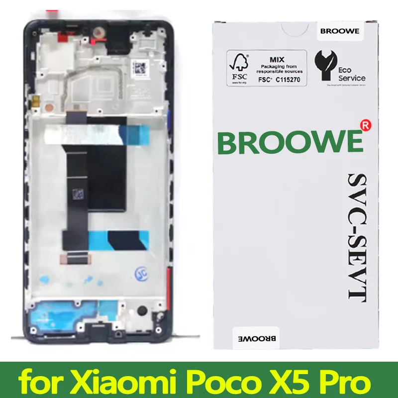 Original 6.67" AMOLED For Xiaomi Poco X5 Pro LCD Display Touch Screen ...