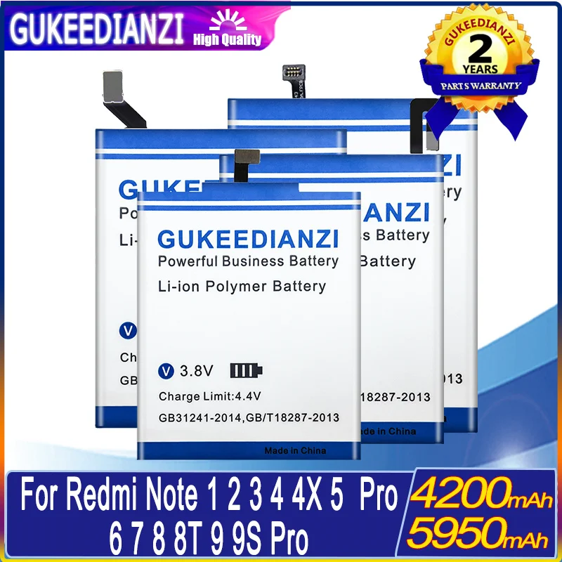 Bateria Para Xiaomi Redmi 7/Note 1 2 3 4 4x5 6 7 8 8T 9 9s pro/Note1 Note2 Note3 Note4 Note5 ...