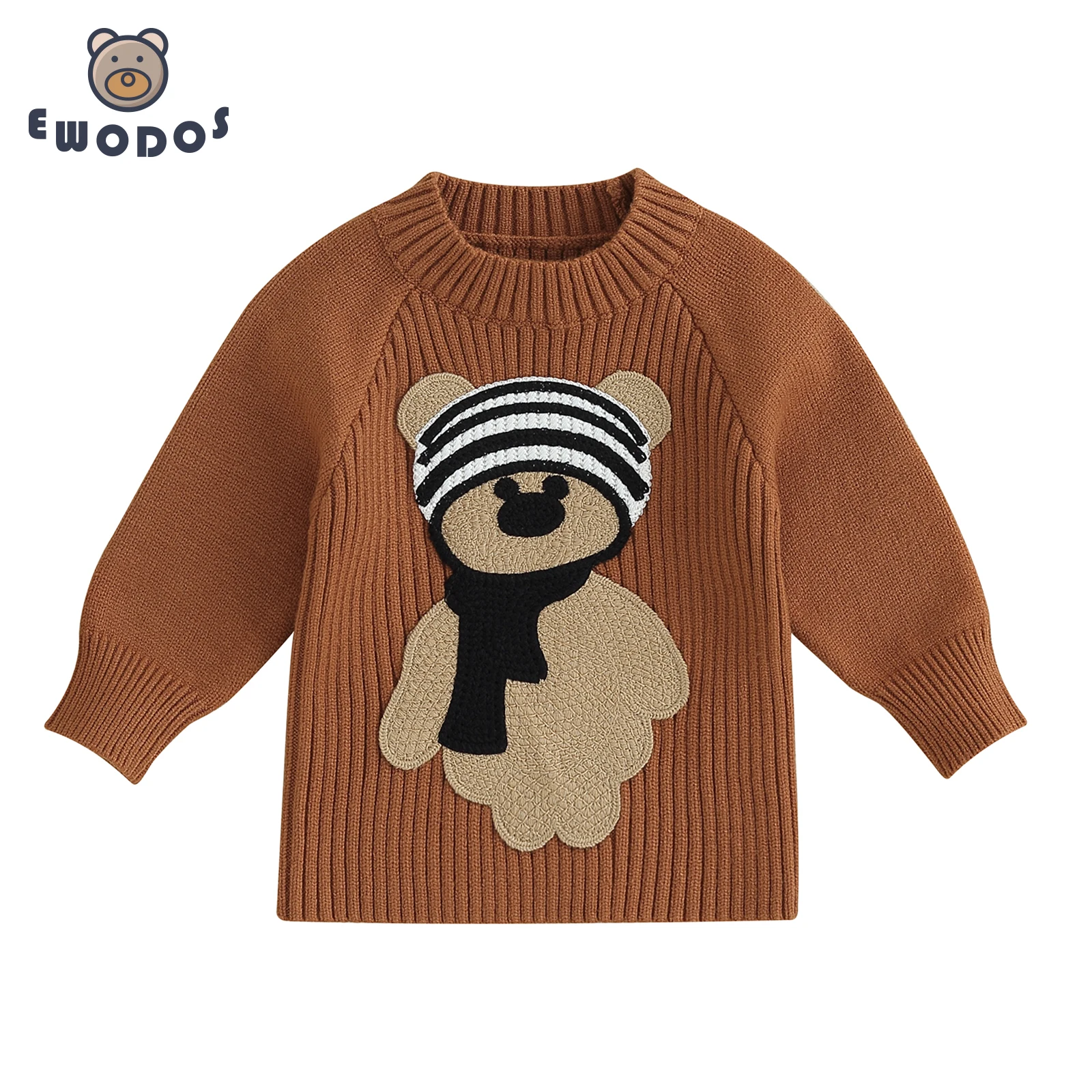 EWODOS-Toddler-Baby-Boys-Girls-Knitted-Bodysuits-Tops-Long-Sleeve ...