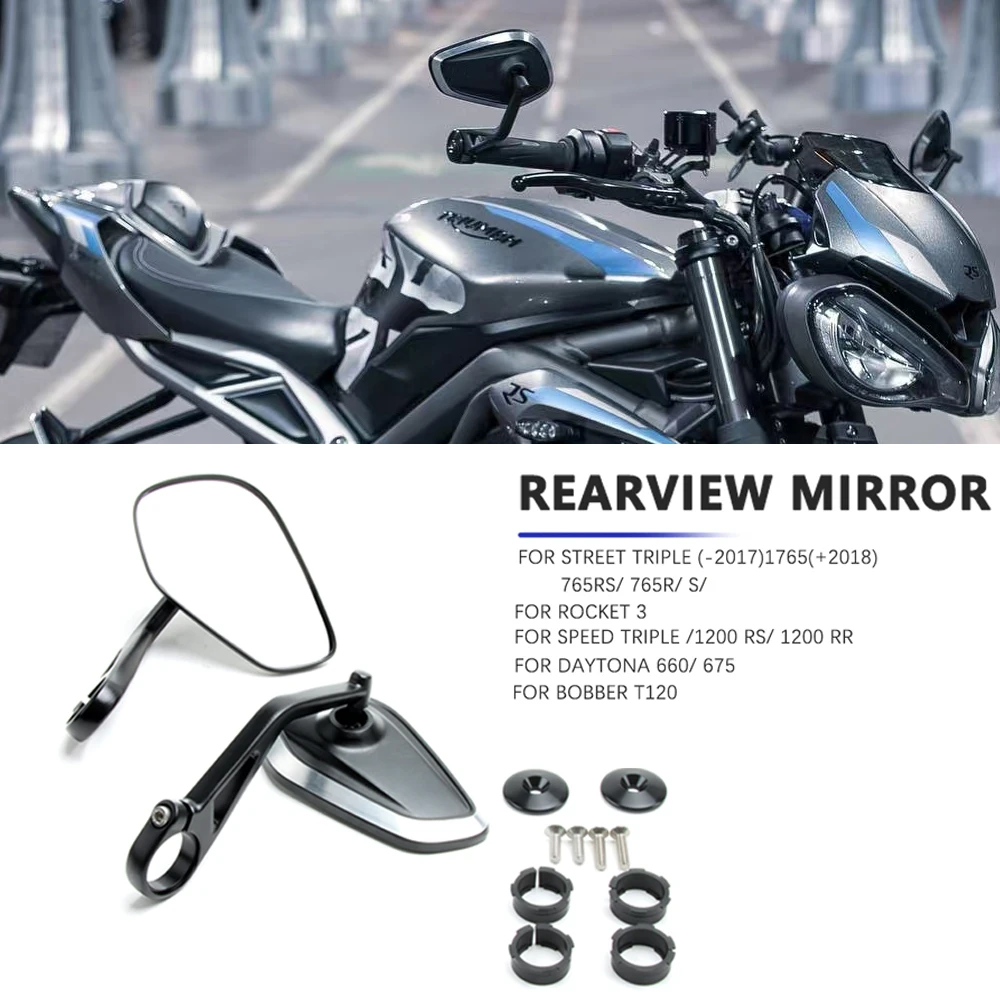 For-Street-Triple-S-765-765RS-765R-New-Motorcycle-Handlebar-Rearview ...