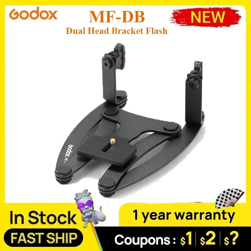 Godox-MF-DB-Dual-Head-Bracket-Flash-Support-for-MF12-Flash-Insect-Macro ...