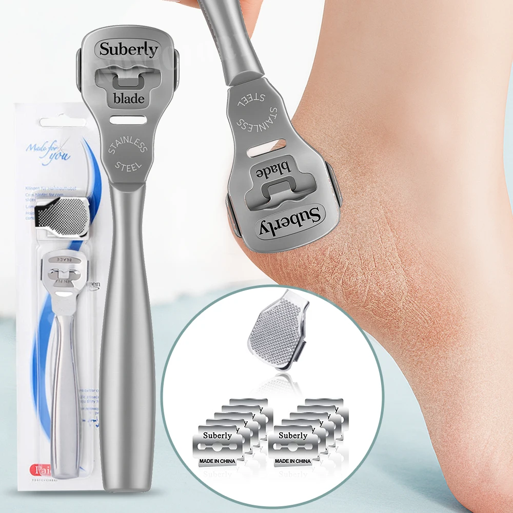 1Set Foot Razor Callus Remover Heel Hard Skin Corn Shaver Stainless ...