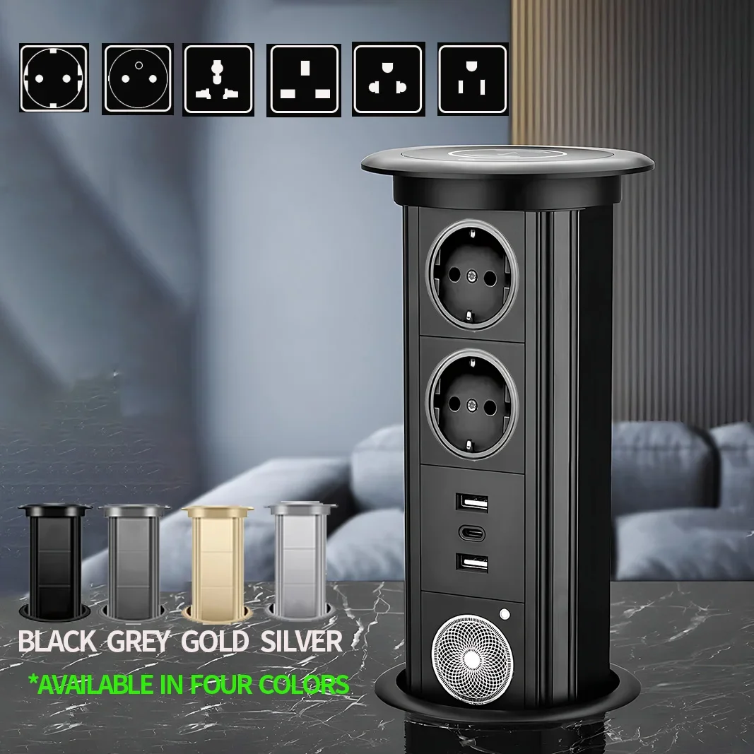 Pop-Up-Socket-Wireless-Charger-Power-Plug-Automatic-Smart-Home ...