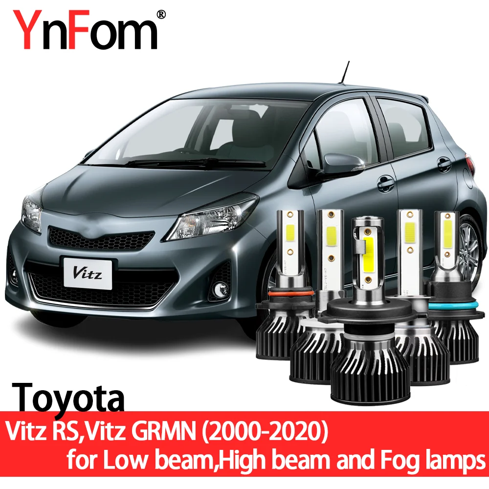 YnFom Toyota Special LED Headlight Bulbs Kit For Vitz RS,Vitz GRMN P10 ...