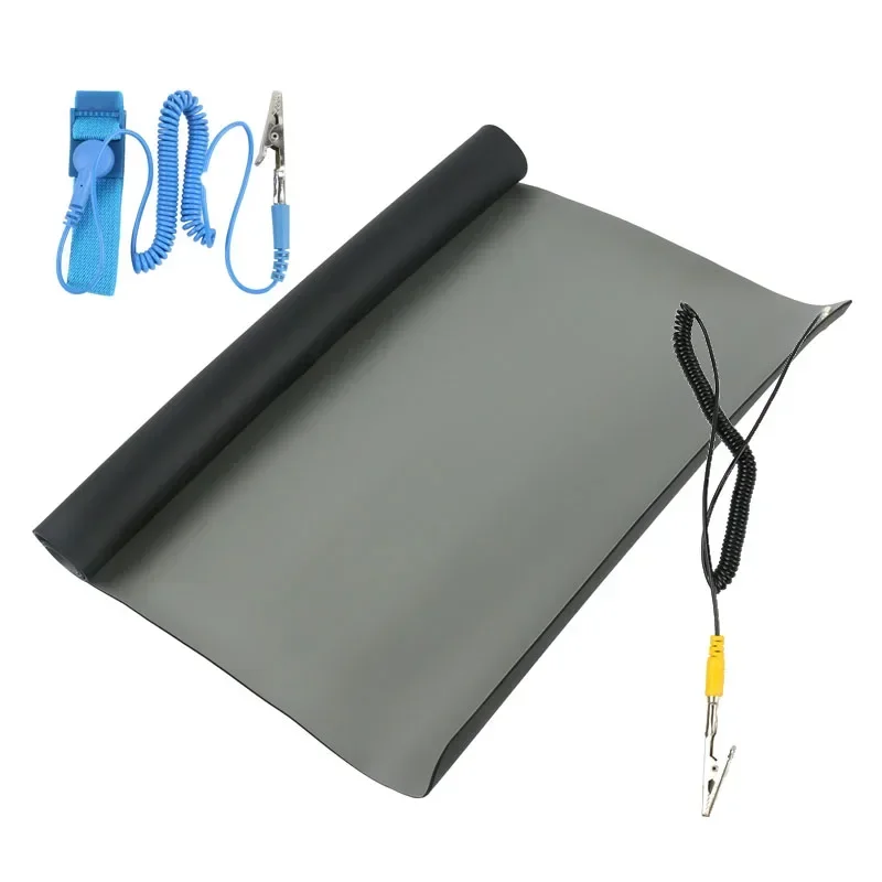 700*500*2mm Electronic Maintenance ESD Pad Anti-Static Mat+Wrist Strap ...