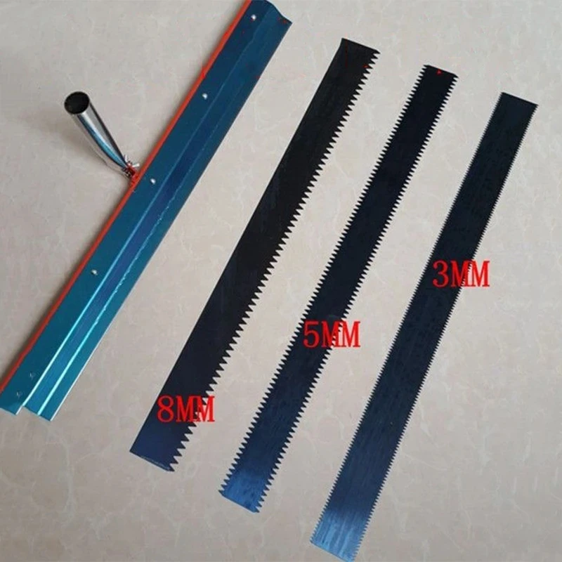 Stainless-Steel-Notched-Squeegee-Epoxy-Cement-Painting-Coating-Self ...
