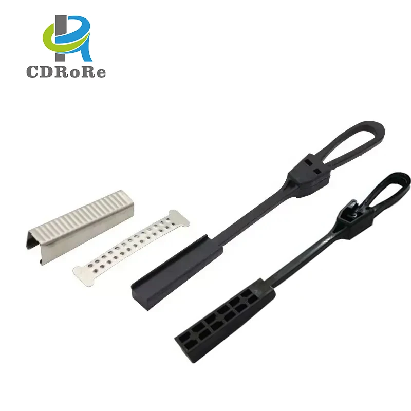 Fiber Optic Flat Cable Drop Wire Tension Clamp Wire Rope Cable Clamp ...