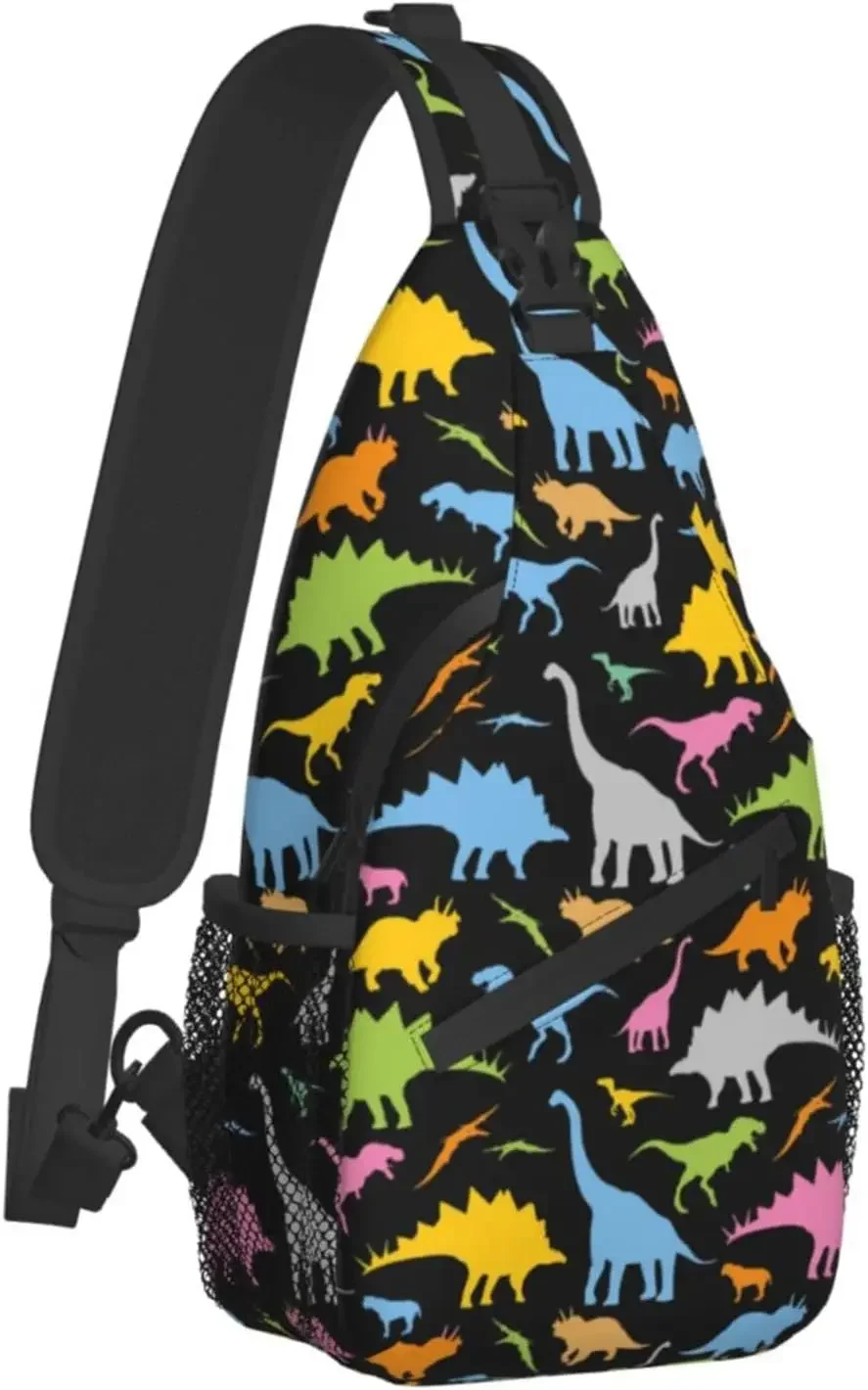ZREXUO-Cute-Dinosaur-Chest-Bags-Crossbody-Sling-Backpack-Travel-Hiking ...