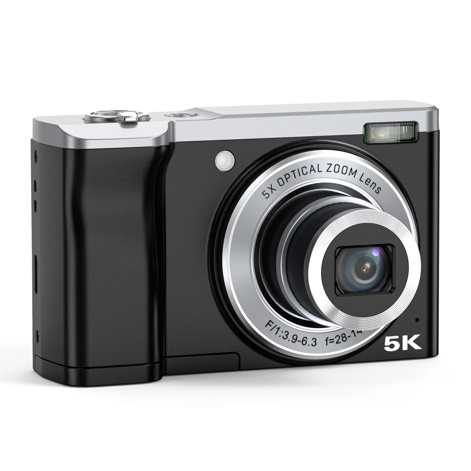 5K HD Digital Camera Anti-Shake Dual Camera LED Flash with Carrying ...