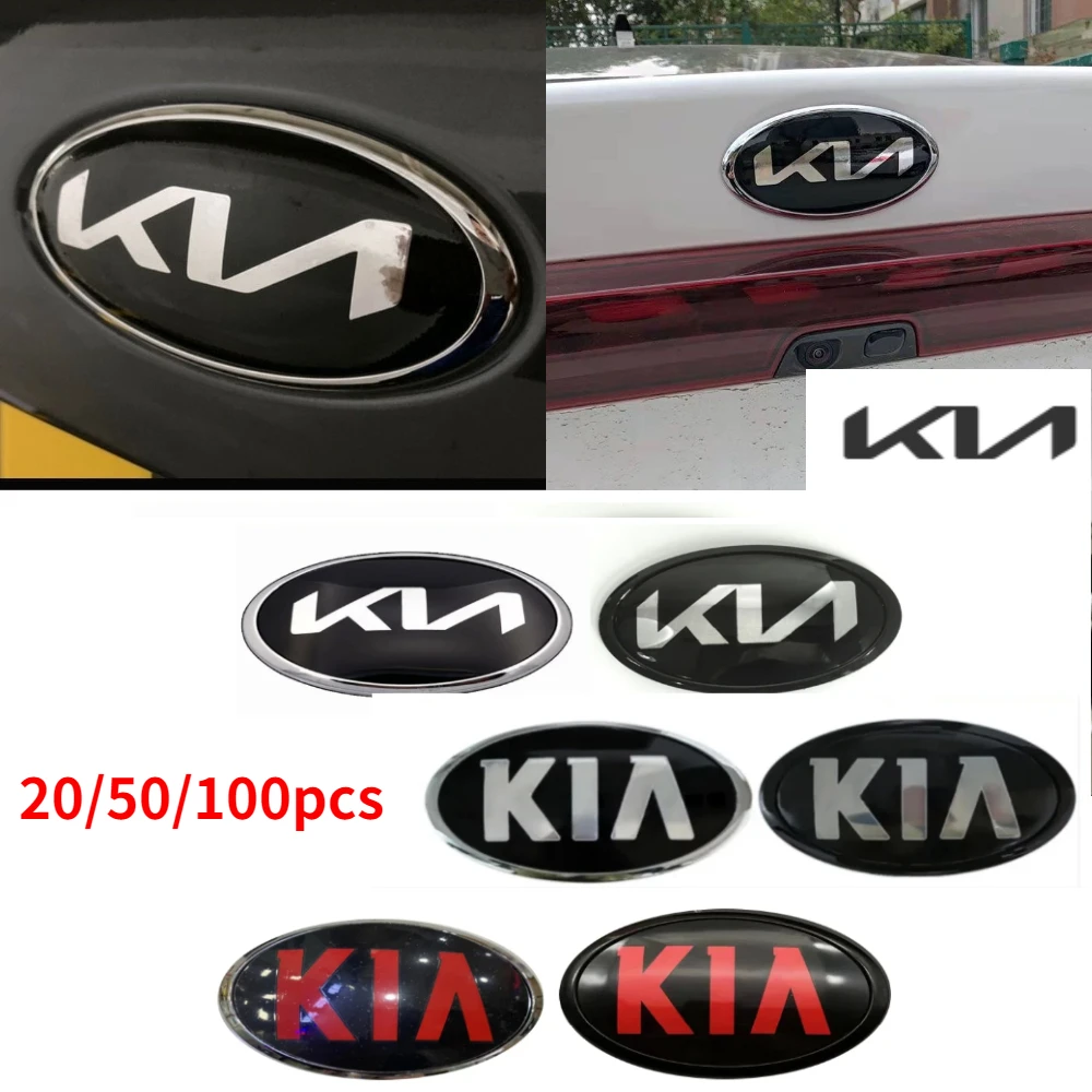 20-50-100pcs-Car-Front-Hood-Emblem-Rear-Trunk-Badge-for-KIA-sportage ...