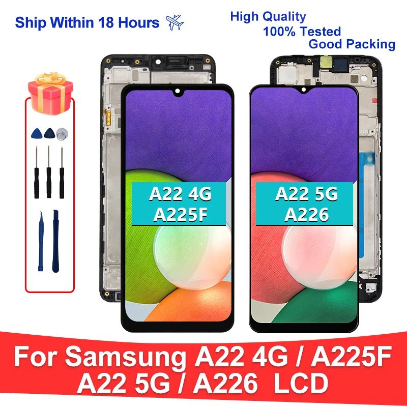For-Samsung-Galaxy-A22-4G-SM-A225F-SM-A225M-Display-Touch-Screen-For ...