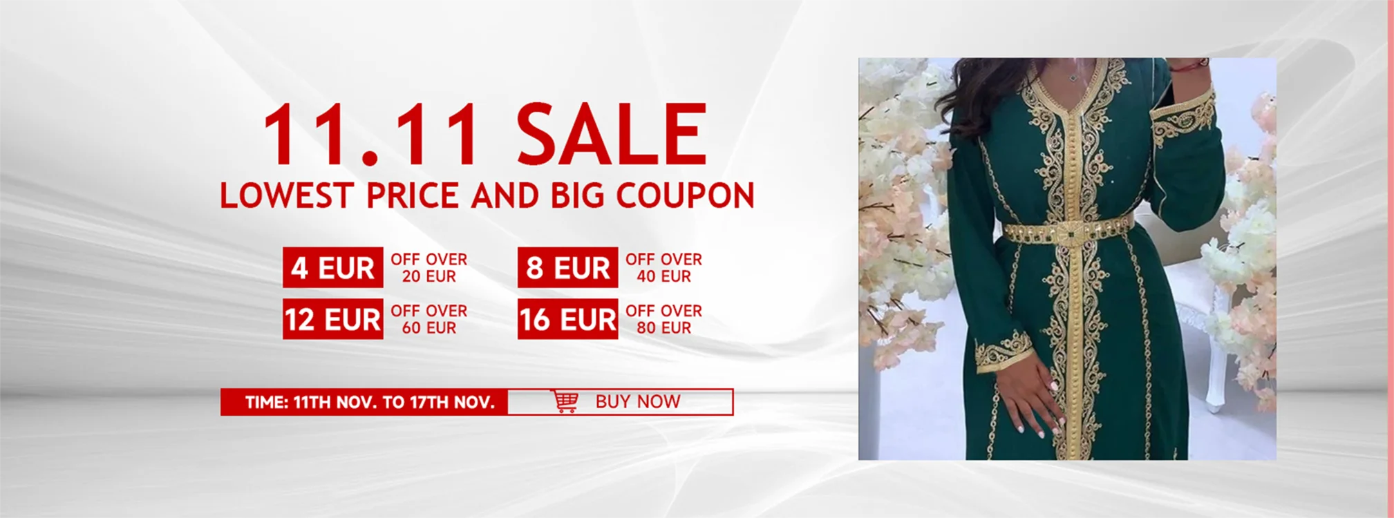 Robe Kabyle Brodée Rouge - Robe Kabyle