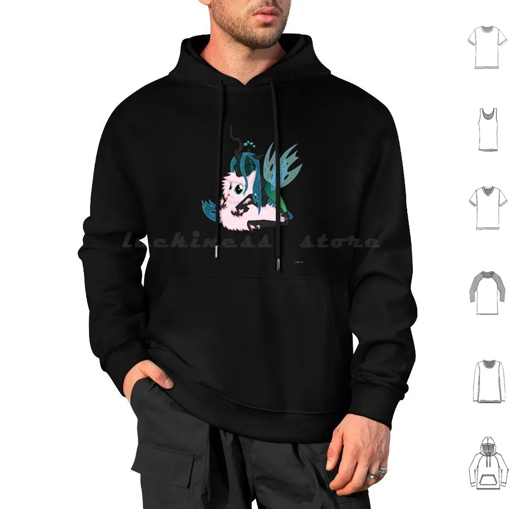 Snuggle Time Hoodies Long Sleeve Fluffle Puff Queen Chrysalis Mlp Fim ...