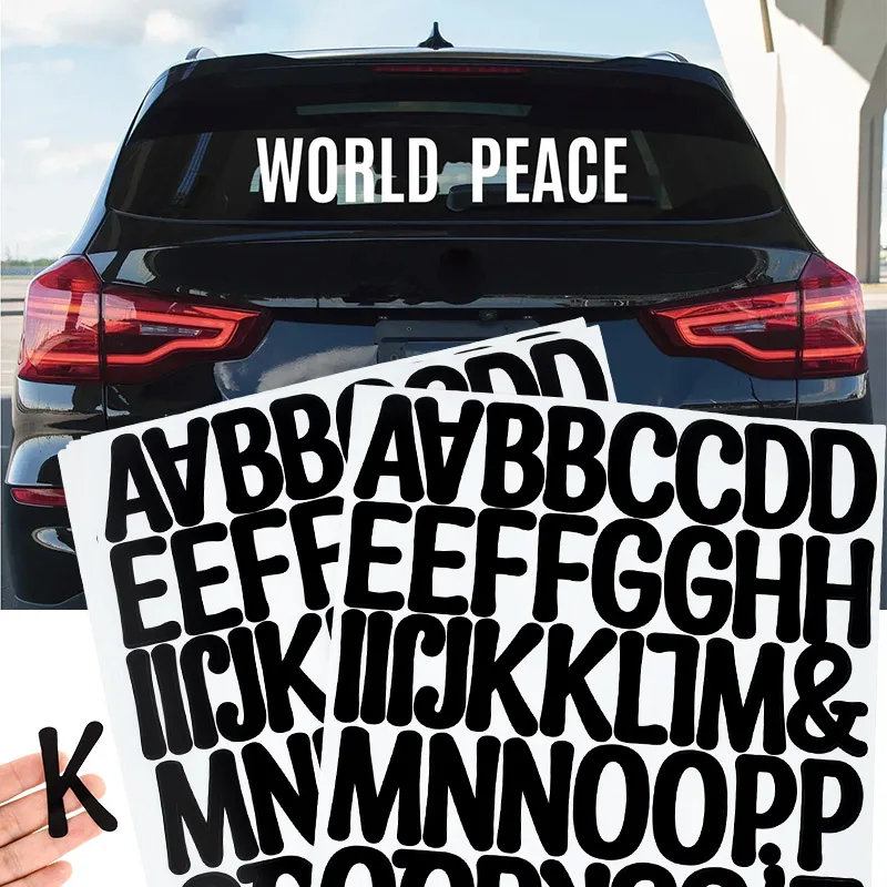 1Sheet-Black-Alphabet-Letter-Stickers-Recognizable-Car-Mailbox-Number ...