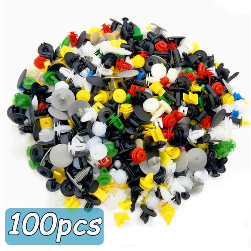 100-50pcs-Auto-Fastener-Clips-Mixed-Bumper-Door-Panel-Clips-Universal ...