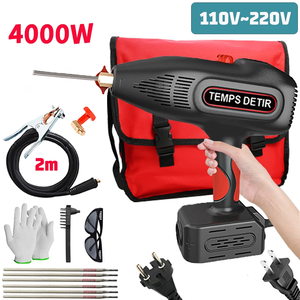 4000W New AC 110V 220V Handheld Portable High Power Arc Welding Machine, Automatic Digital ...