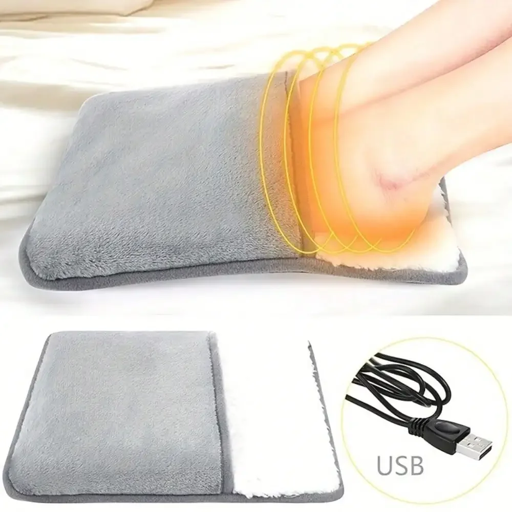 1 Pair Of Comfortable Care USB Heated Foot Pads, Constant Temperature ...