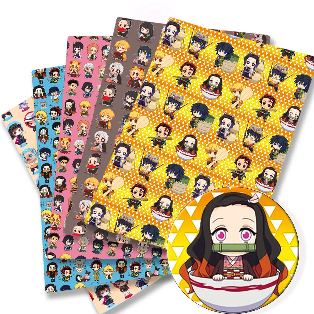 Demon Slayer Cotton Fabrics | Demon Slayer Fabric Sewing - Fabric ...