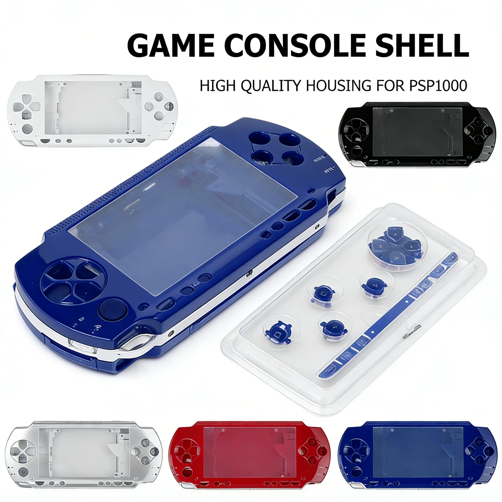 Portable Game Console Shell with Button Case Shell Case Screws Set for ...