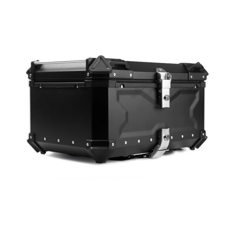 Aluminum Motorcycle Rear Luggage Trunk Storage | Top Case Moto ...