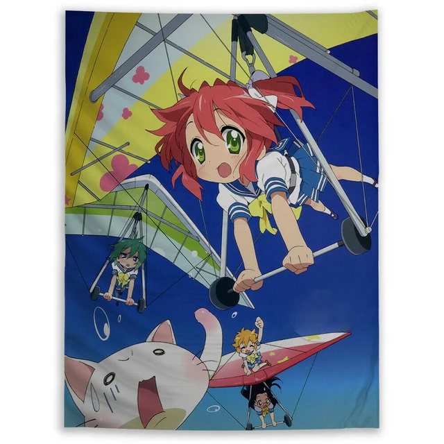 Anime Lucky Star Kawaii Izumi Konata Tapestry Wall Hanging Japan ...