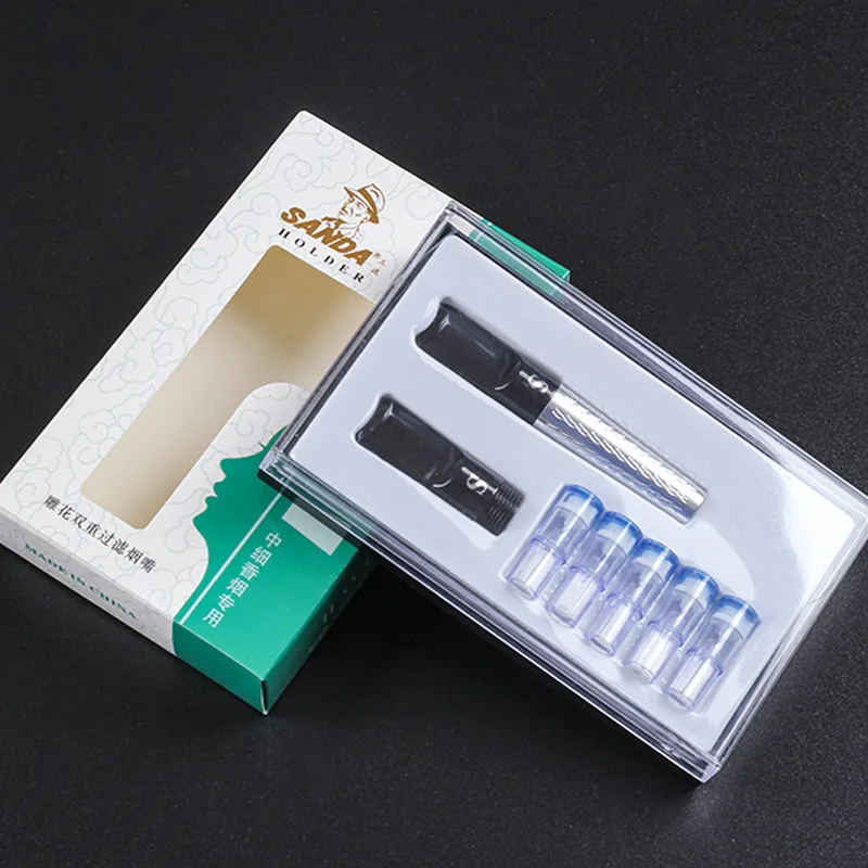 New-1pack-Cigarette-Holder-With-sd27-Fliters-Dual-Use-Core-Changing ...