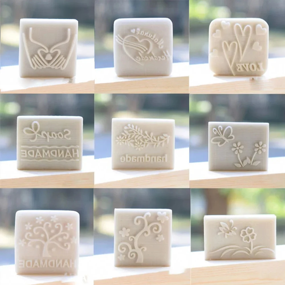 Soap Stamp Handmade Heat Soap Stamp White Resin Soap Embossing Stamp ...