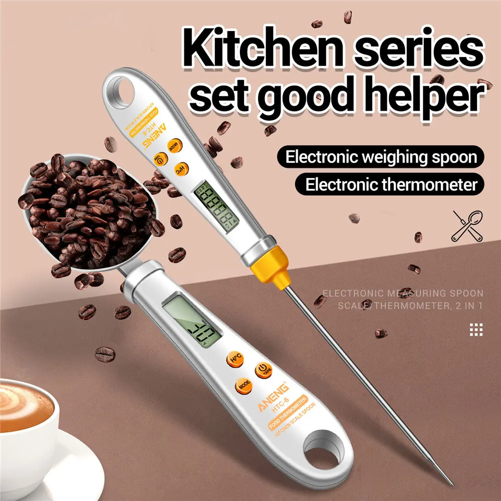 2 in 1 Electronic Kitchen Scale LCD Digital Measuring Food Flour ...