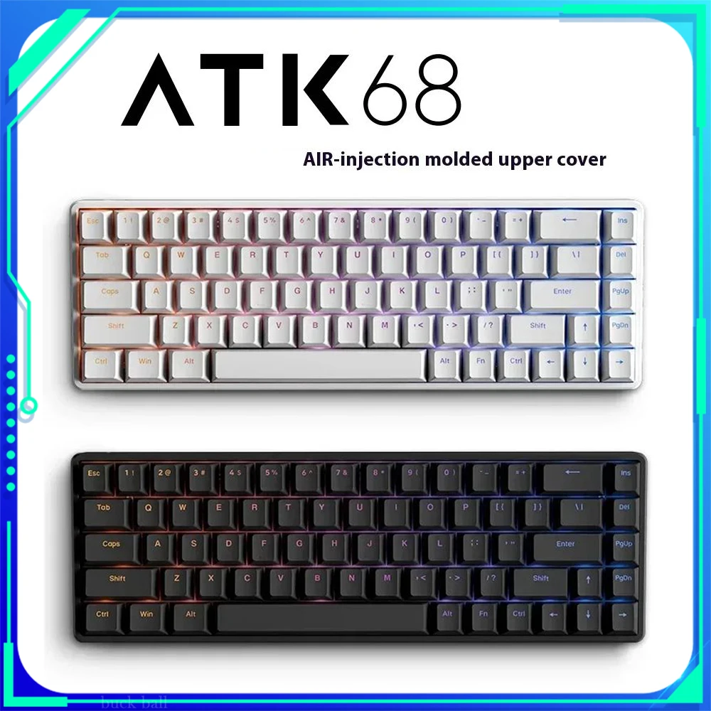 ATK-ATK68-Teclado-mec-nico-de-aire-interruptor-magn-tico-armadura-limitada-junta-de-intercambio ...