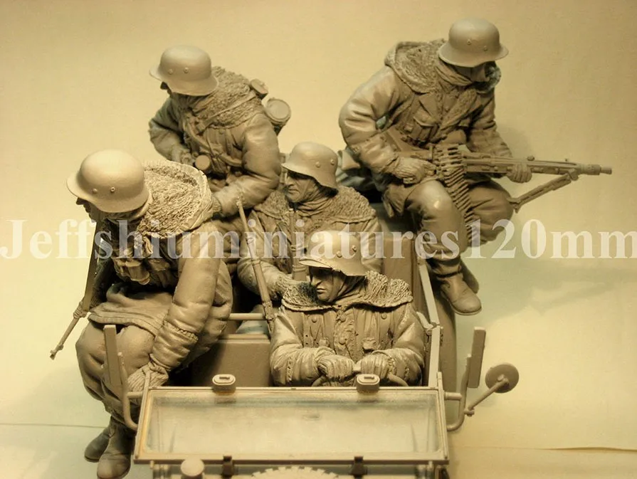 1-16-Miniature-military-Army-Assault-Combat-Team-5-Person-Resin-Figure ...
