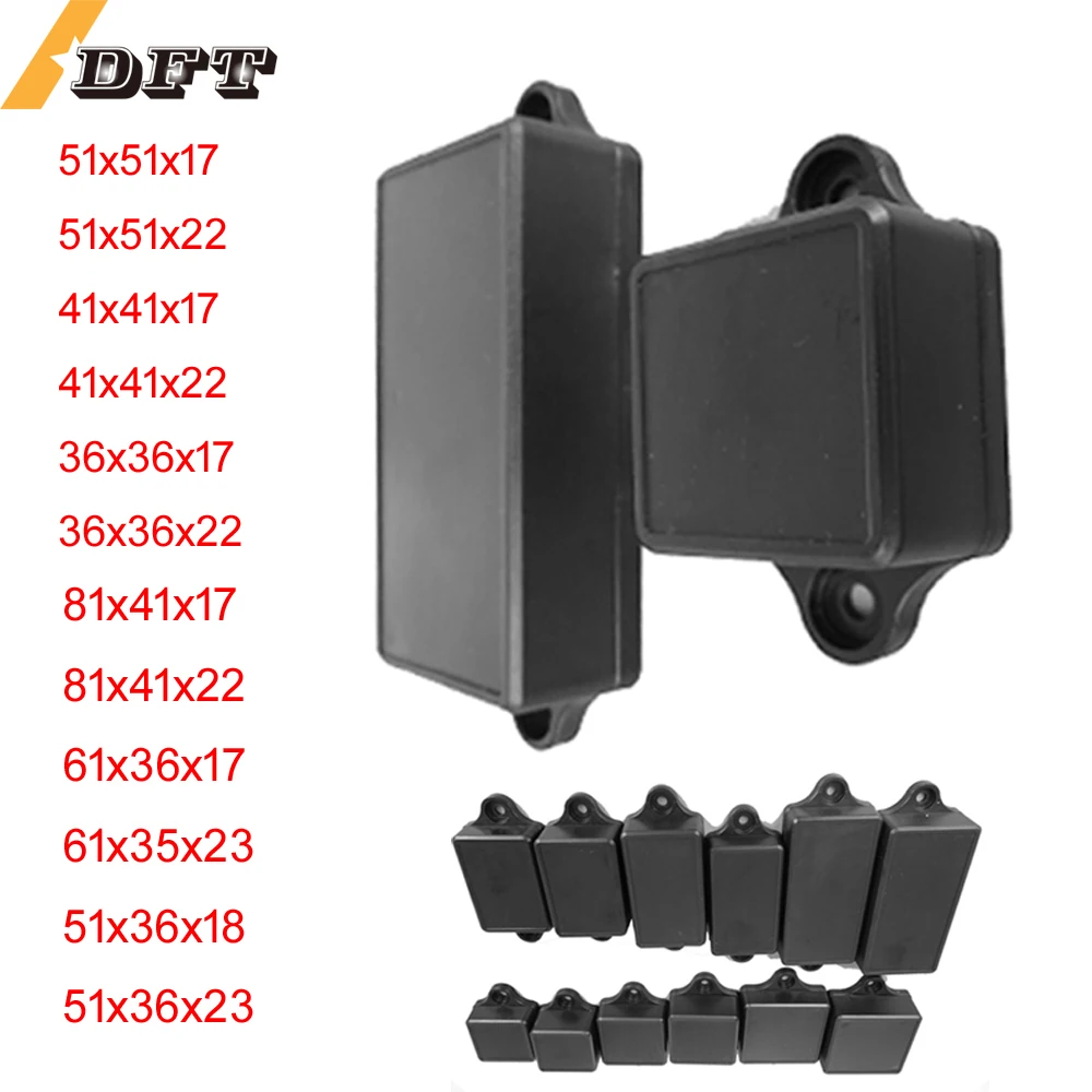 ABS Box Electronic Safe Case Plastic Boxes Black Wire Junction Box ...