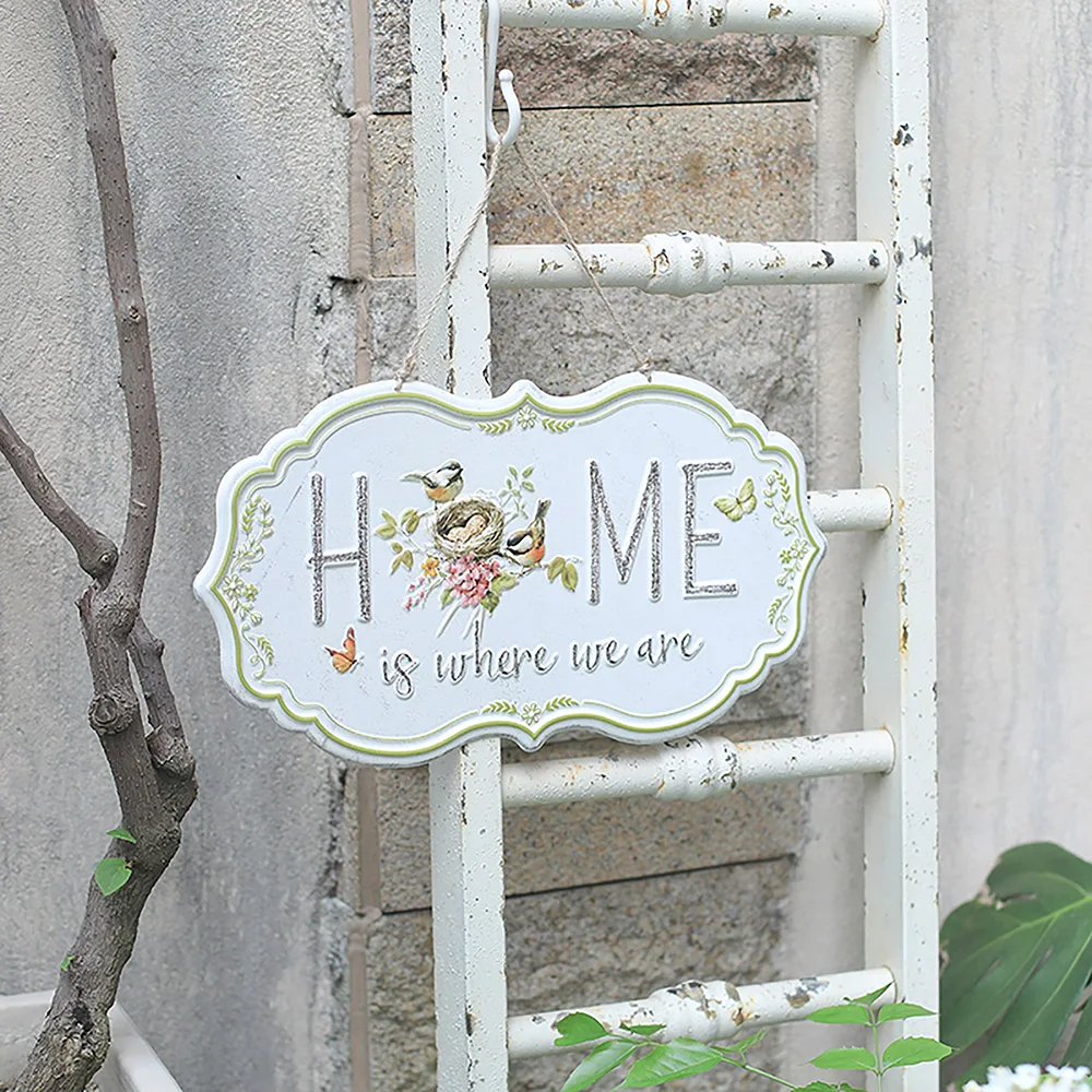 Welcome Home Front Door Welcome Sign 3D Embossed Rectangular Metal Sign ...