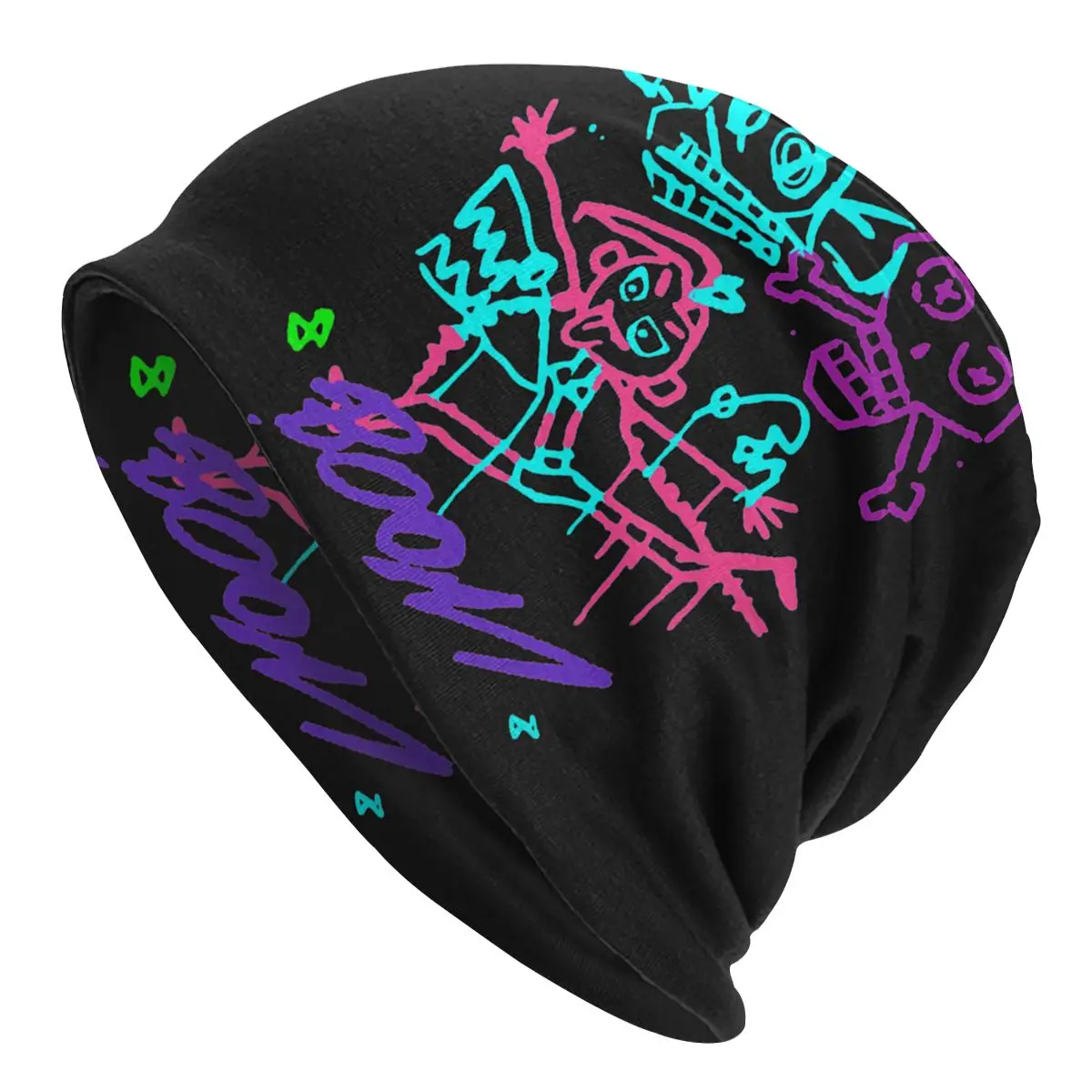 Jinx-Monkey-Graffiti-Arcane-Bonnet-Hats-Knit-Hat-Vintage-Ski-Skullies ...