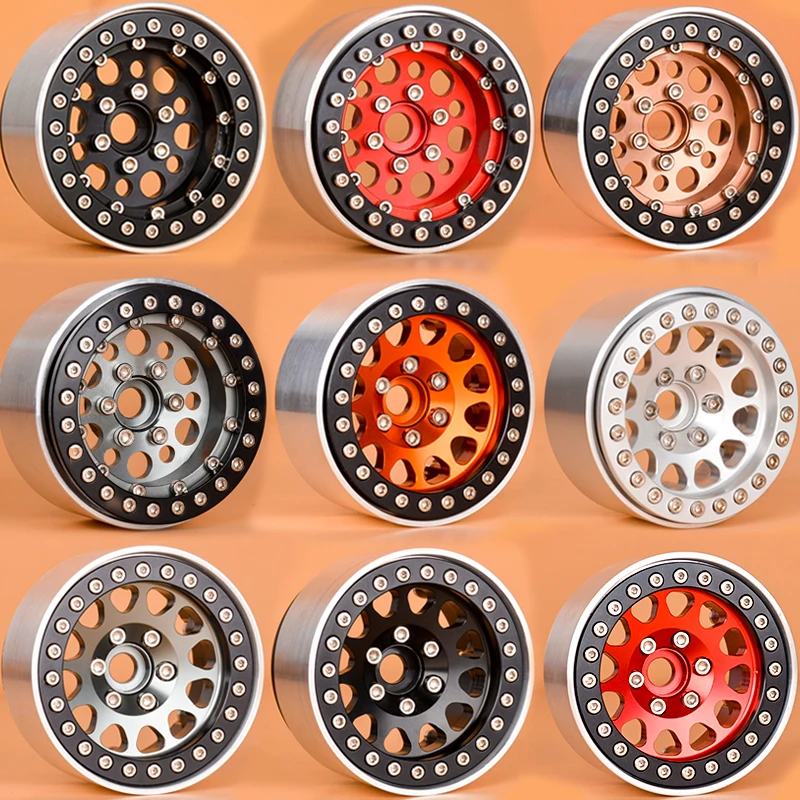 2-4pcs 1.9 metal wheels suitable for 1/10 RC Crawler Car Axial SCX10 ...