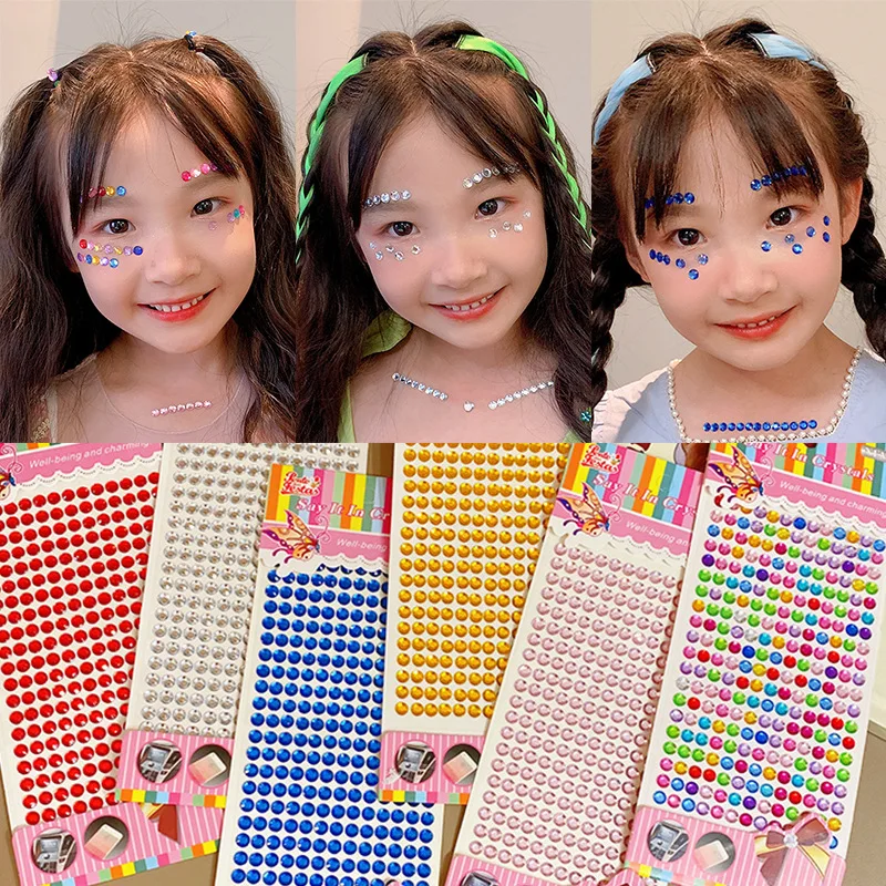 Coloured-Diamond-Eye-Corner-Stickers-Children-s-Make-up-Face-Stickers ...
