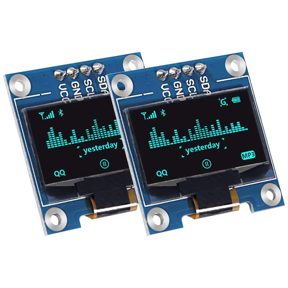 2pcs-0-96-OLED-Module-I2C-IIC-Serial-12864-128X64-OLED-Display-Module ...