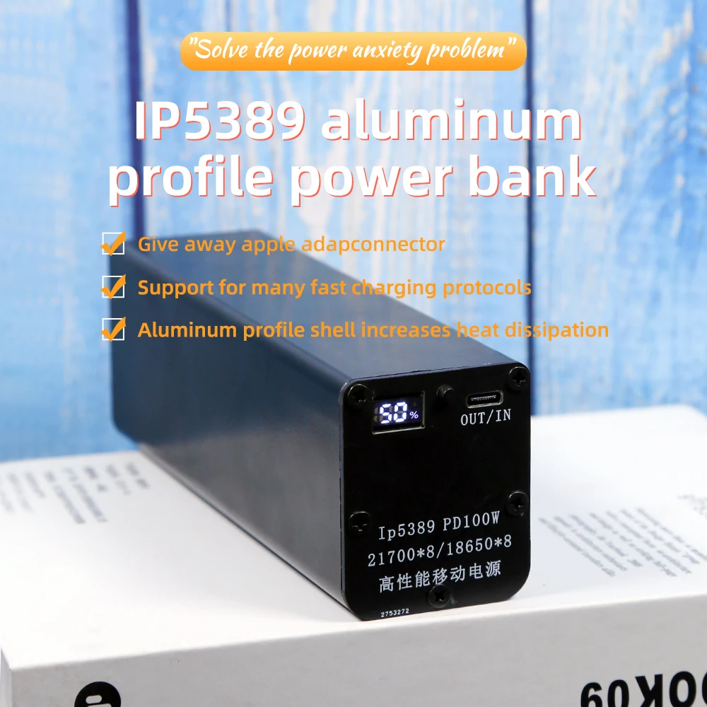 Power Bank Battery 18650 100w | 21700 Battery Power Bank 100w - Ip5389 High Power - Aliexpress
