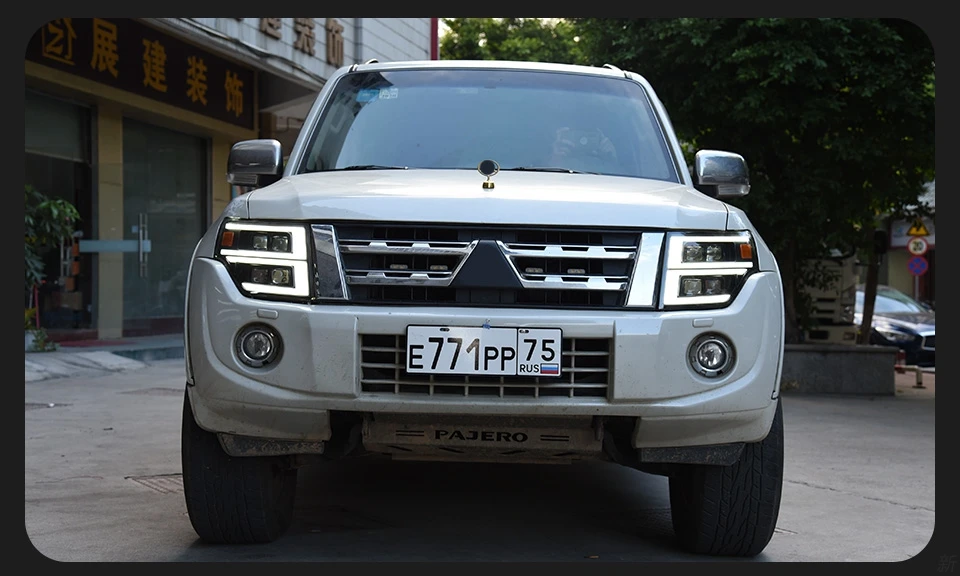 Pajero V93 Headlights 2006-2020 V97 LED Headlight Montero V87 V95 Dynamic Signal Animation DRL ...