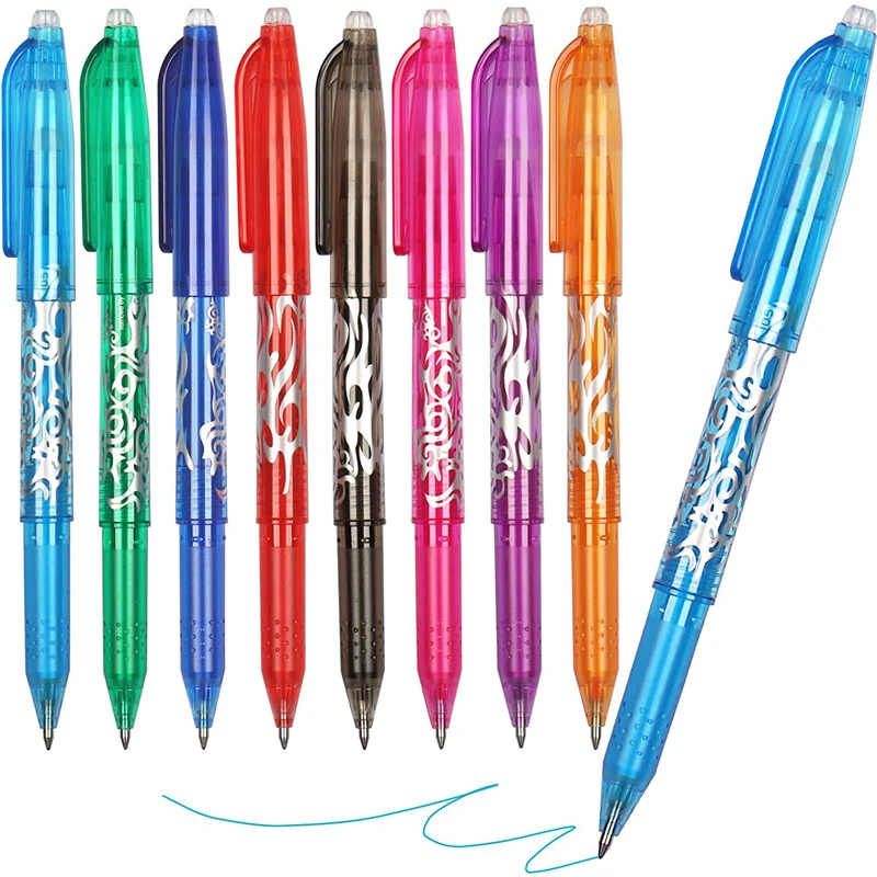0.5mm Erasable Gel Pen Kawaii Colored Pens with Rubber for Student ...