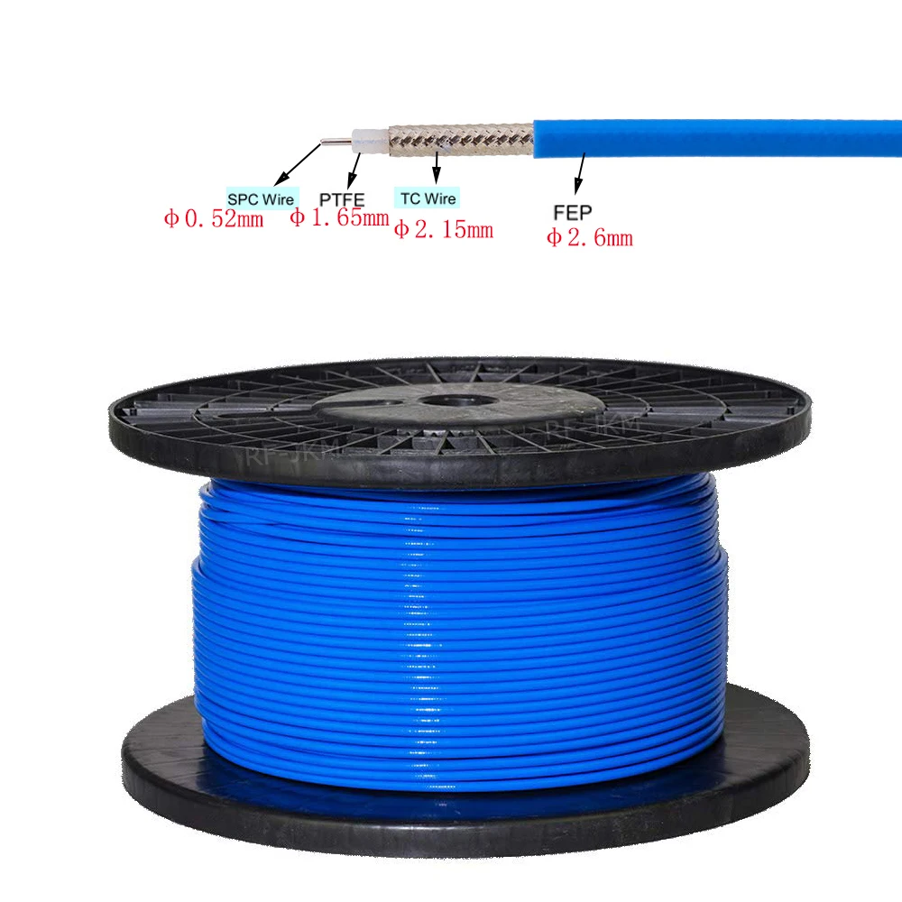 1Meter-RF-Connector-RG405-0-086-Coaxial-Bule-Cable-Flexible-RG-405-Coax ...