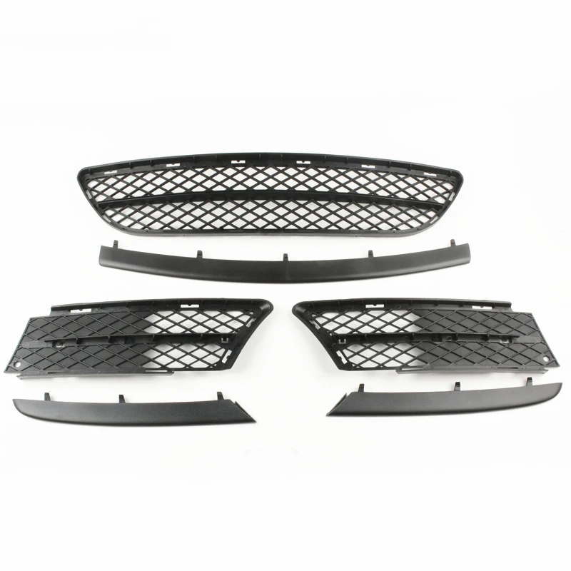 Front-Lower-Bumper-Fog-Light-Grille-Center-Trim-Cover-For-06-08-BMW-E90 ...